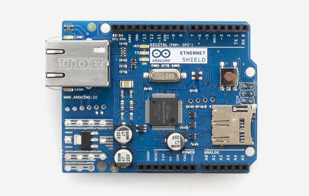 Arduino Ethernet Shield — Microelectronica | Магазин микроэлектроники